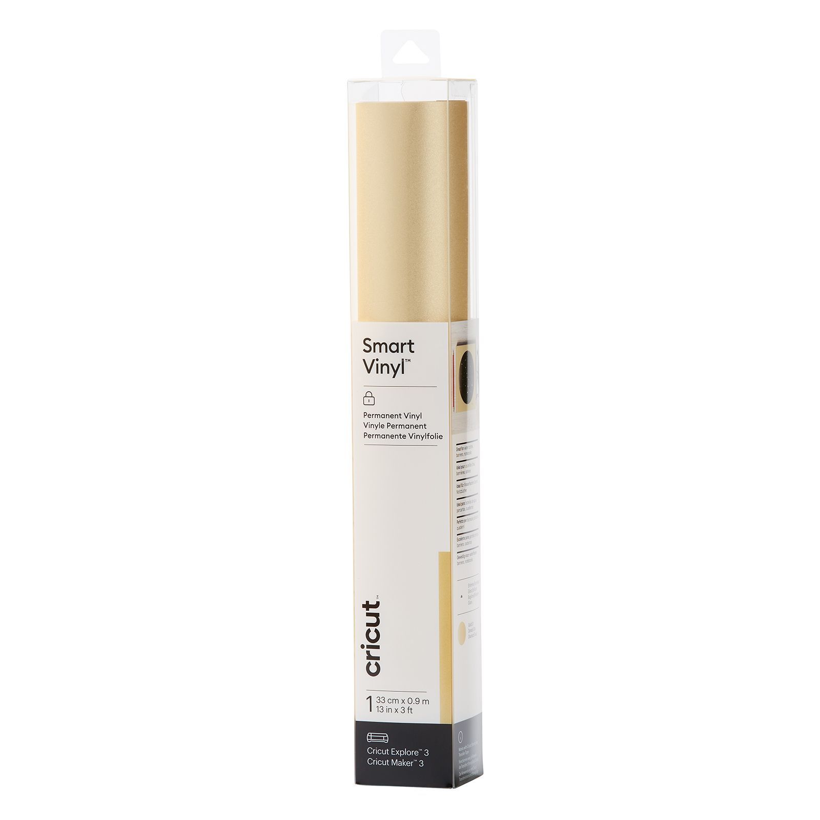 Cricut - Smart Vinyl™ Permanent 33x91cm (Shimmer Gold) - THE CRAFT SHOP