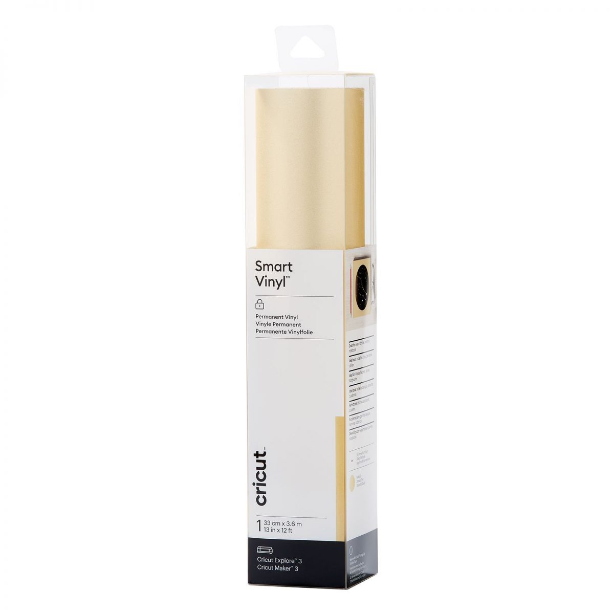 Cricut - Smart Vinyl™ Permanent 33x366cm (Shimmer Gold) - THE CRAFT SHOP
